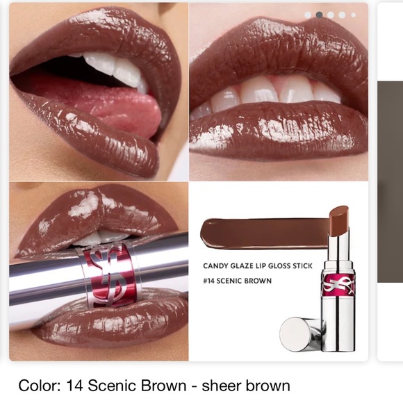 Yves Saint Laurent | Makeup | Scenic Brown 4 Yves Saint Laurent Candy Glaze Lip Gloss Stick ...